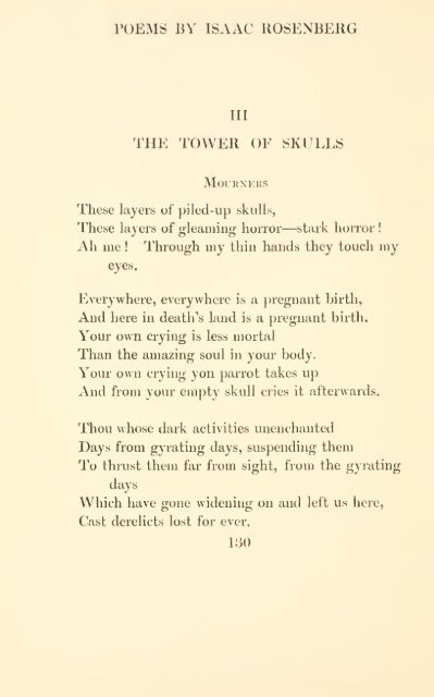 POEMS BY ISAAC ROSENBERG