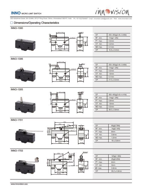 INNO Micro Limit Switch