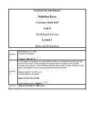 Switched On Schoolhouse Solution Keys Consumer Math 0103 Unit 9