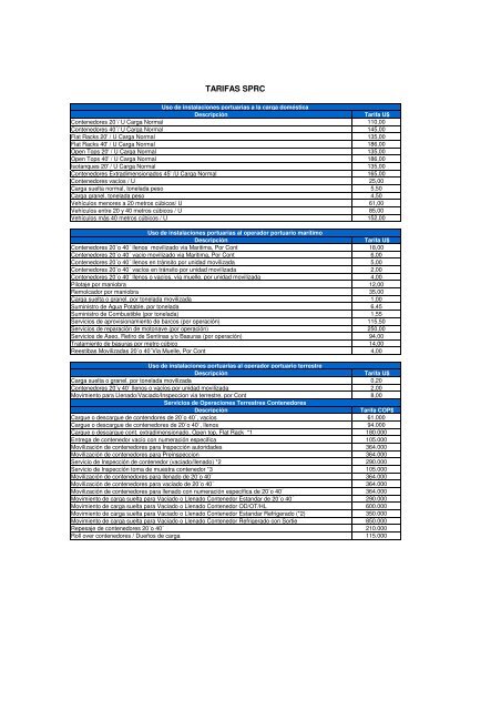 Tarifas SPRC 2015 (1)