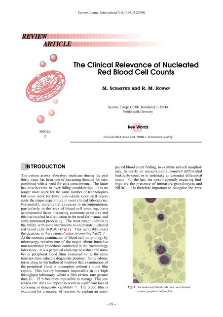 Nucleated Red Blood Cells
