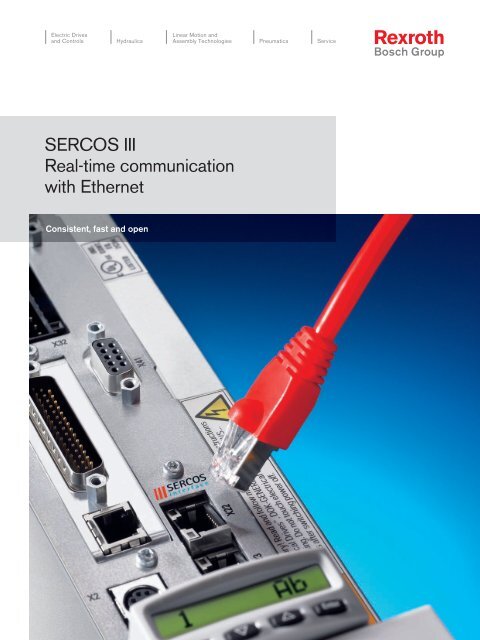 SERCOS III Real-time communication with Ethernet - Bosch Rexroth