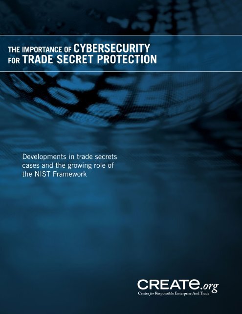 CYBERSECURITY TRADE SECRET PROTECTION