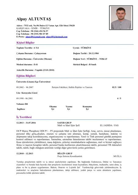 Alpay ALTUNTAŞ_Türkçe_CV