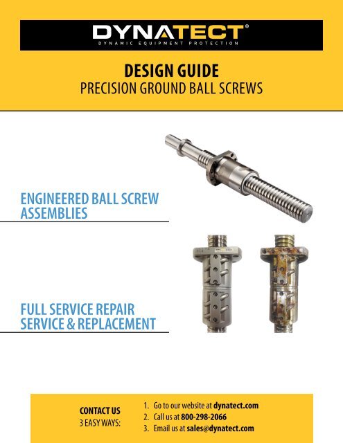 Dynatect Ball Screws 2016-17