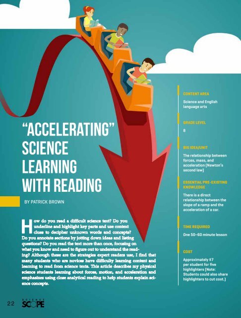 “Accelerating” Science Learning With Reading