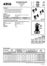 SOLENOID VALVES 3/2 307 - ASCO Numatics