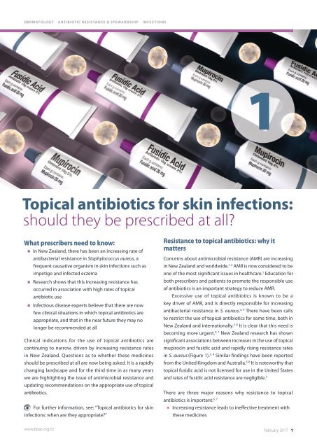 Topical Antibiotics