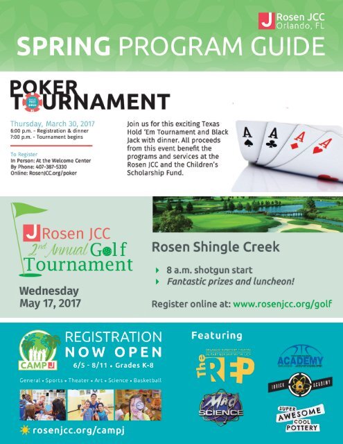 Rosen JCC - Spring 2017 Program Guide