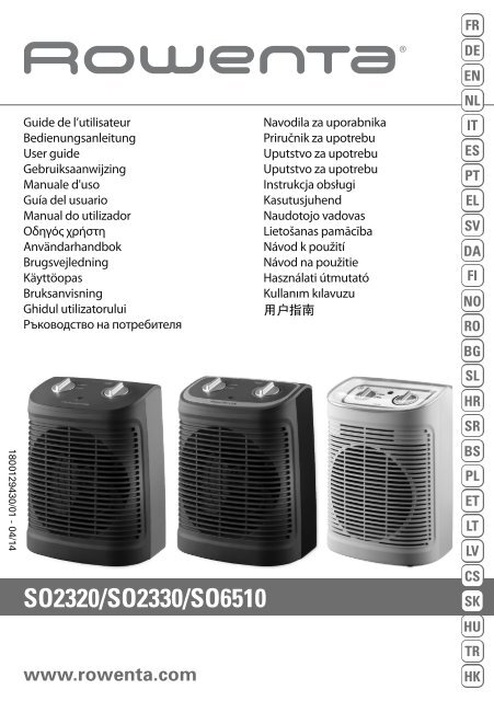 Rowenta INSTANT COMFORT AQUA BOOST SO6510 - INSTANT COMFORT AQUA BOOST ...