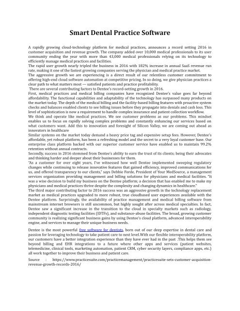 Smart Medical Practice Software