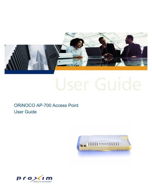 ORiNOCO AP-700 Access Point User Guide