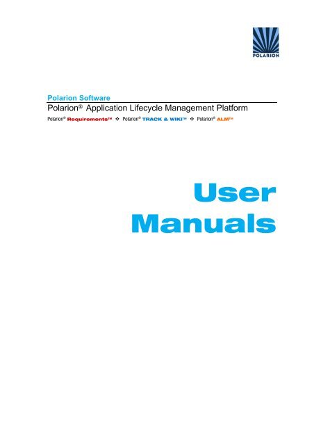 Polarion Platform User Manual Set