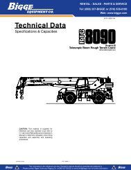 Link Belt LS-248 Crane Chart