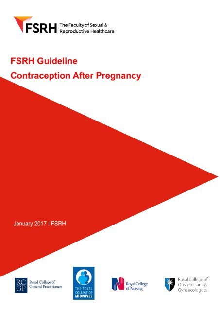 Fsrh Guideline Contraception After Pregnancy