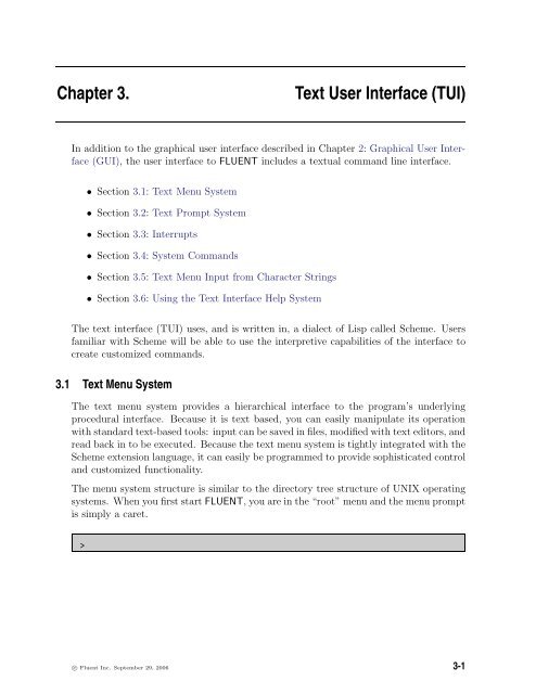 Chapter 3. Text User Interface (TUI)