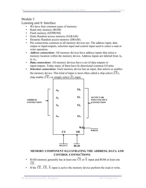Module 3 Learning unit 8: Interface - NPTel