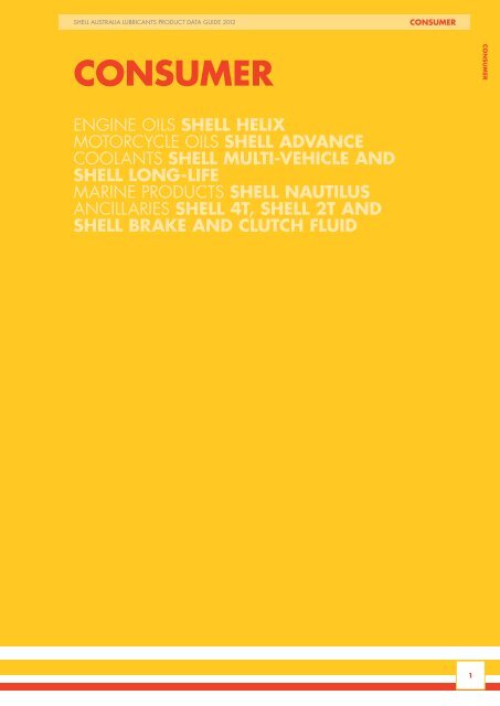 shell australia lubricants product data guide 2012 consumer shell australia lubricants product data guide 2012 consumer