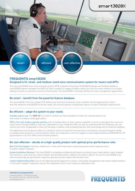 smart 3020X - Frequentis