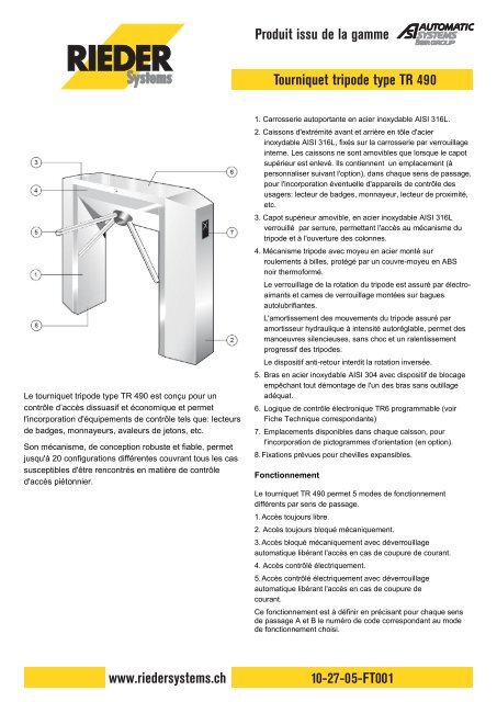 564Ko - Rieder Systems