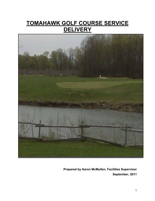 Tomahawk Golf Course Service Delivery Review - The Blue Mountains