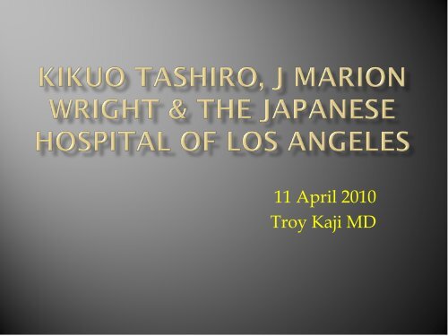 Kikuo Tashiro, J. Marion Wright & the Japanese - ccrmc