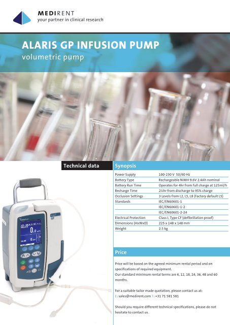 ALARIS GP INFUSION PUMP
