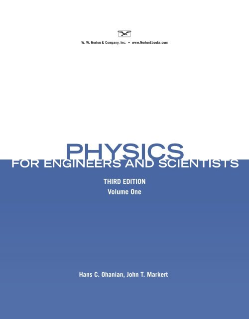 SUPER BOOK FOR -Physics for Engineers and Scientists. 1-W. W. Norton & Company (2006)