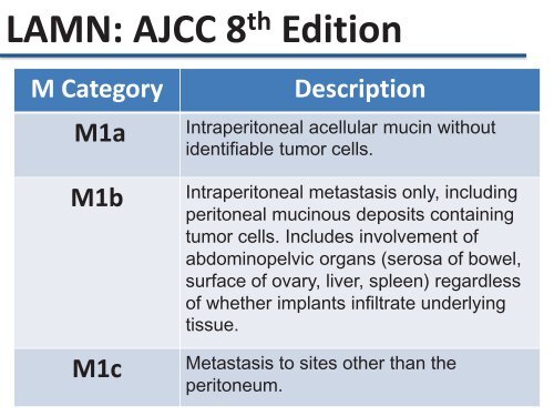 LAMN: AJCC 8 th Editi