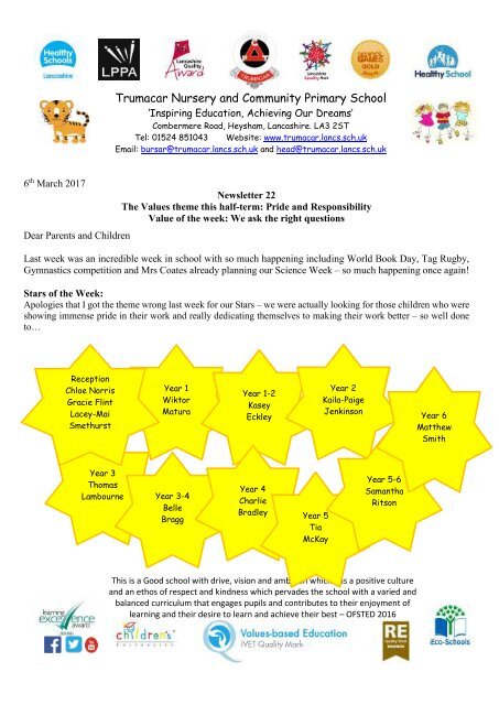 Trumacar Nursery and Community Primary School