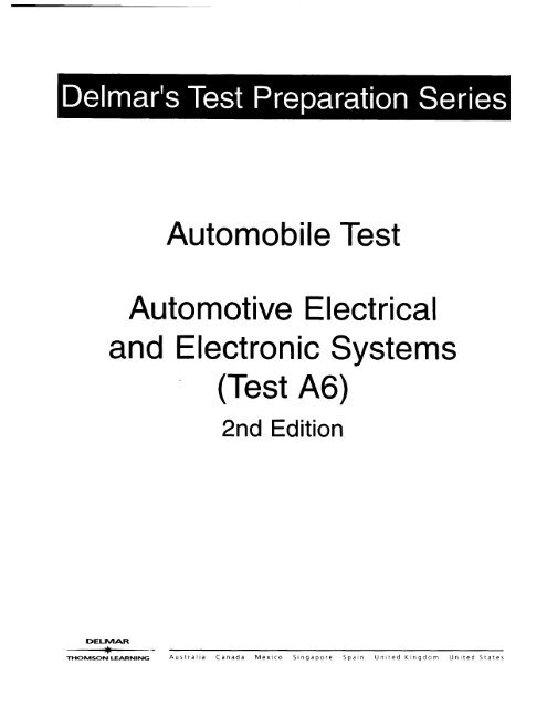 ASE Test A6 Study Guide - Thelostartof.net