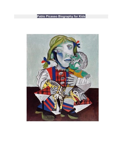 Pablo Picasso Biography for Kids