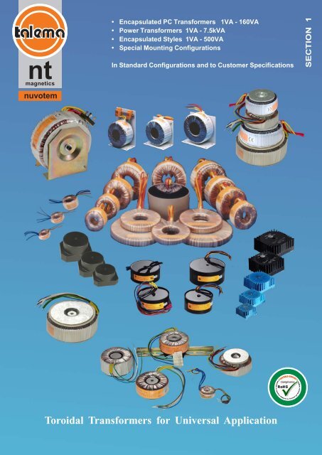 Toroidal Transformers for Universal Application - Nuvotem Talema