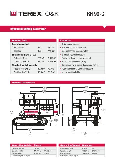 Hydraulic Mining Excavator - terex