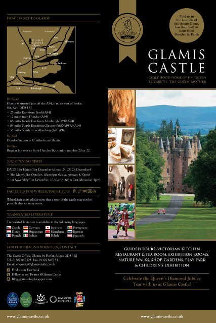 2012 information leaflet - Glamis Castle