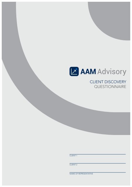 Cameron Murray - Client Discovery Questionnaire CDQ Version 2 March ...