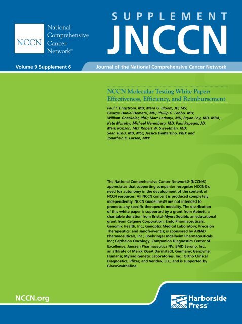 JNCCN NCCN Molecular Testing White Paper - National ...