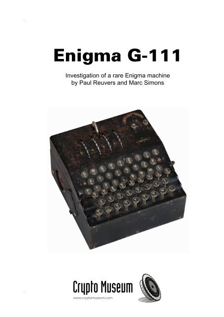 Enigma G-111 - Crypto Museum