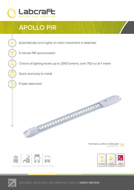 LABCRAFT LED LIGHTING PRODUCT BROCHURE