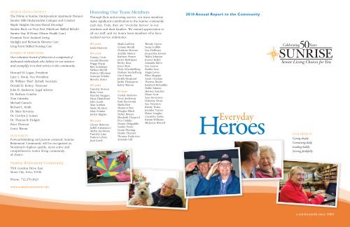 Layout 2 - Sunrise Retirement Community