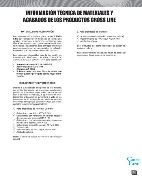 INTRODUCCIÓN CROSS LINE,