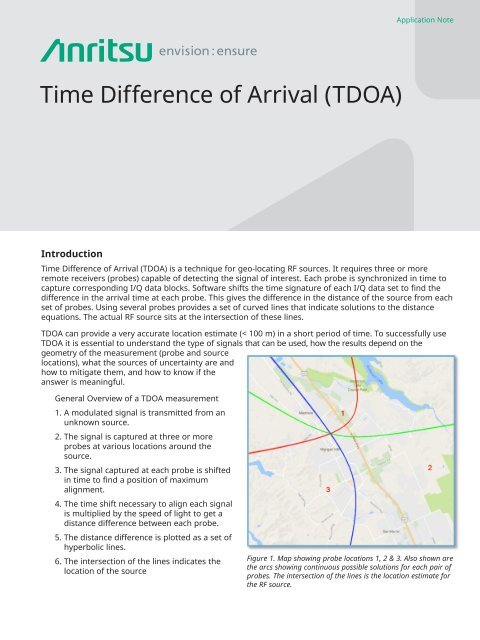 Time Difference of Arrival (TDOA)
