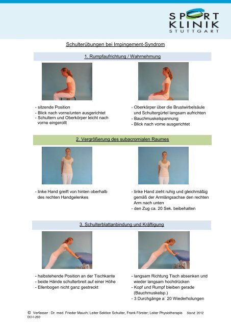 Postubungen Impingement Schulter Pdf