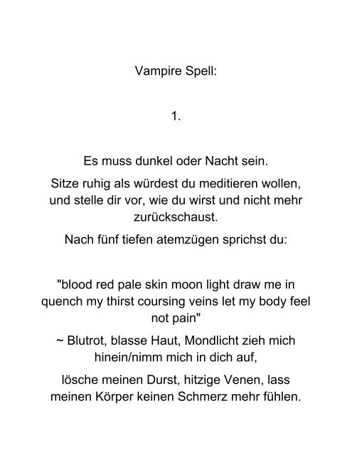 Vampire Spell
