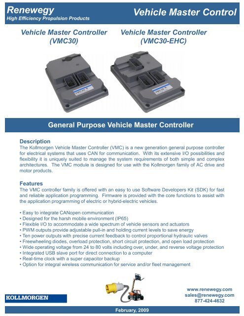 Renewegy Vehicle Master Control