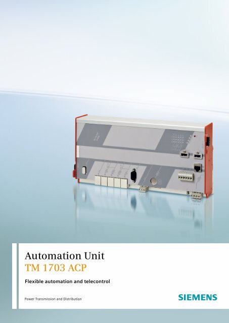 Automation Unit TM 1703 ACP - Siemens
