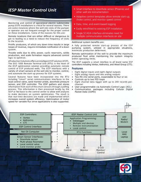 iESP Master Control Unit - Ep-Solutions.com