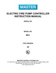 Model DMC Diesel Fire Pump Controller - Master Control Systems, Inc