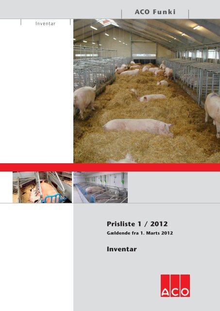 ACO Funki Prisliste 1 / 2012 Inventar - Funki A/S