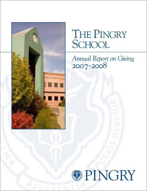 Annual Report On Giving - Pingry School
